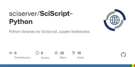 GitHub Sciserver SciScript Python Python Libraries For SciScript Jupyter Notebooks