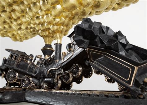 Studio Job Sculpts Autobiographical Train Crash Table