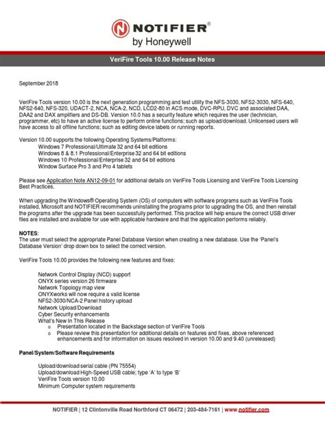 Verifire Tools 10 00 Release Notes 180904 Pdf Microsoft Windows 64 Bit Computing