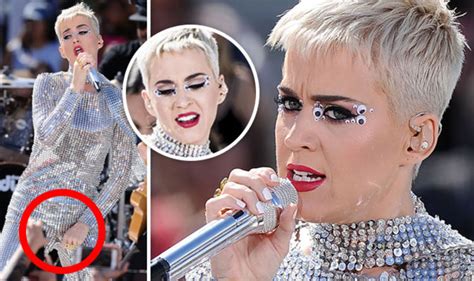 Katy Perry Suffers Major Wardrobe Malfunction As Metal Top Breaks