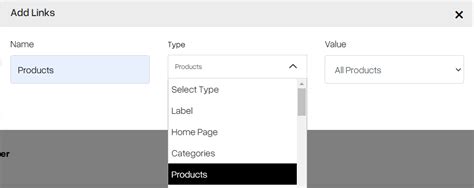 Add Multiple Links In The Header Section Of My Commmerce Website