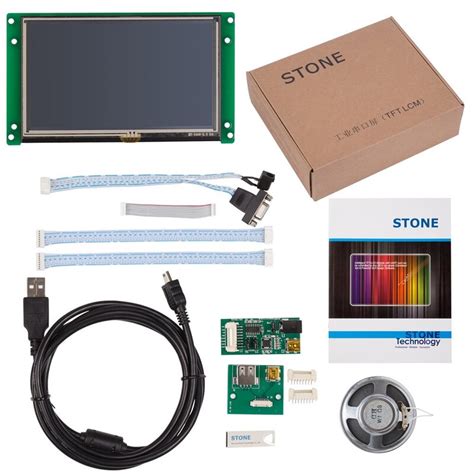 7 인치 Tft Lcd 디스플레이 산업용 모니터 Lcd 컨트롤러 Hmi 고해상도 터치 스크린 광전 디스플레이