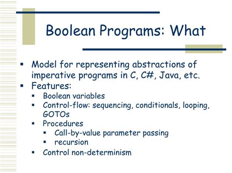 Ppt Bebop A Symbolic Model Checker For Boolean Programs Powerpoint Presentation Id622023