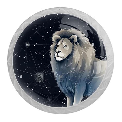 Drawer Knobs Decorative Kitchen Knob Set Of 4 Leo Constellation Cute Cabinet Drawer Pull With
