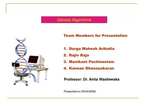 PPT Genetic Algorithms PowerPoint Presentation Free Download ID 431167