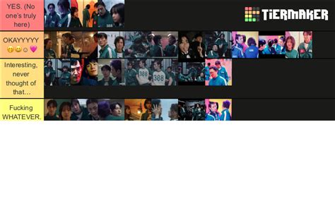 Squid Game Ships S1 S2 Tier List Community Rankings Tiermaker