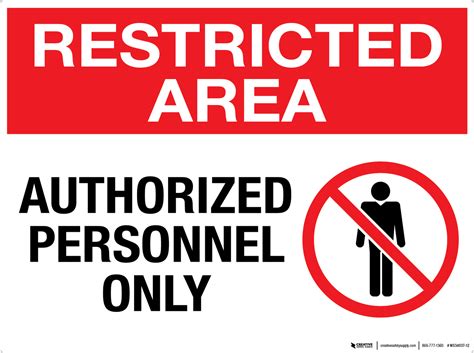 Authorized Personnel Only Sign Printable