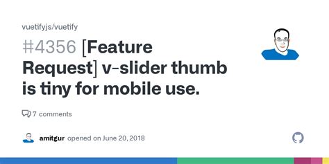 Feature Request V Slider Thumb Is Tiny For Mobile Use Issue Vuetifyjs Vuetify GitHub