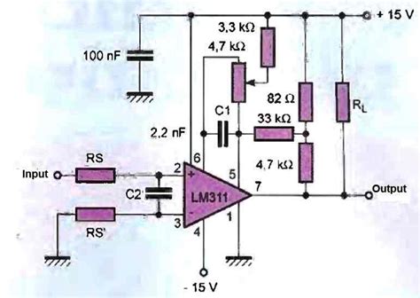Lm311 Datasheet Circuit Applications Homemade Circuit Projects