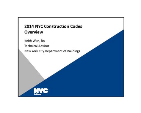 2014 Nyc Construction Codes 52114 On Vimeo
