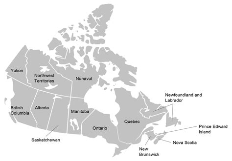 Printable Canada Map Printablelib