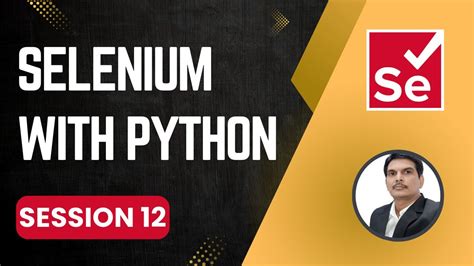 Session Selenium With Python YouTube