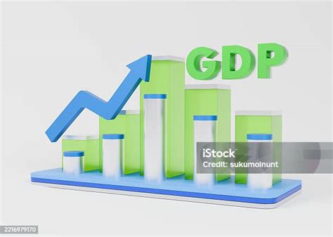 반투명 파란색과 녹색 톤의 3d 사업 계획 아이콘으로 Gdp 상승 화살표와 경제 성장 그래프를 나타냅니다 0명에 대한 스톡 사진 및 기타 이미지 Istock