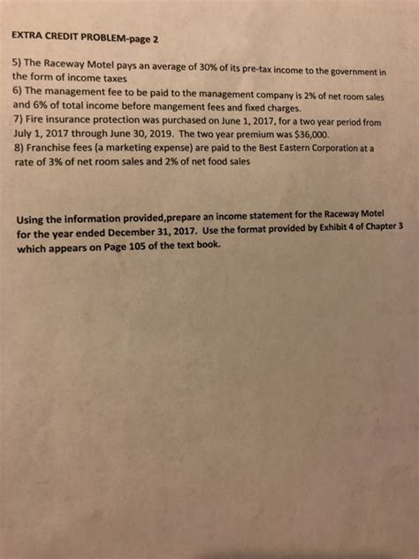 Solved Extra Credit Problem Please Use Excel To Complete