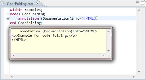 7 Example Of Code Folding In The Modelica Editor Download Scientific