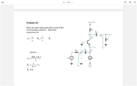 Solved Draw The Small Signal Equivalent Circuit Of This
