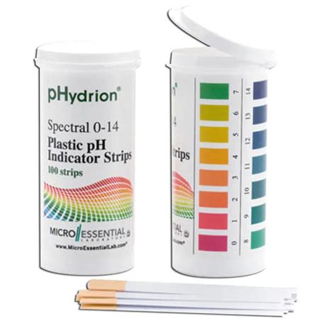 Hydrion Spectral Plastic Ph Test Strips 0 14 100ct Heritage Animal