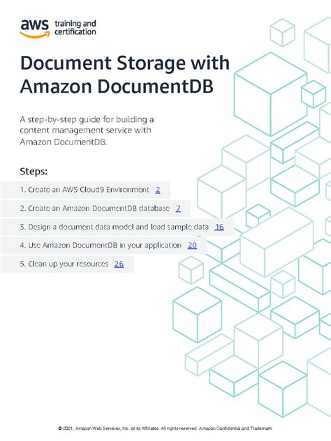 course 5 amazon document db © 2021 amazon web services inc or its
