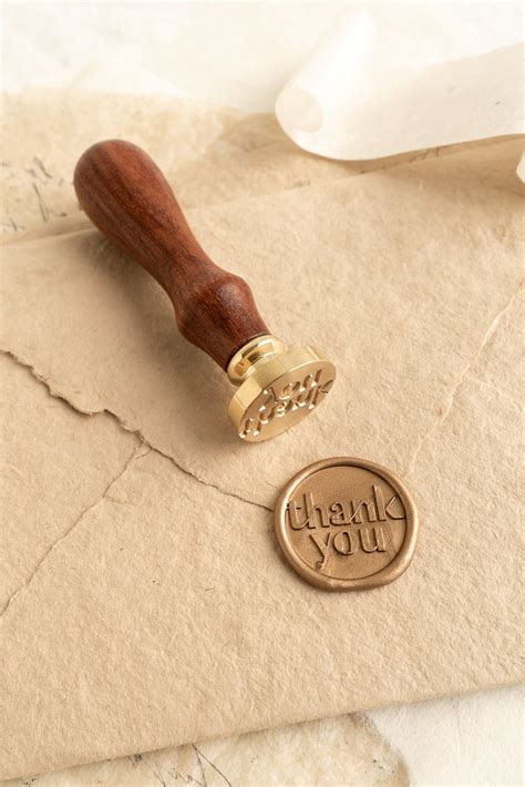 Thank You Wax Seal Stamp Shop Papira