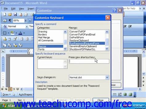 Word 2010 Macro Shortcut Keys Loptefriendly