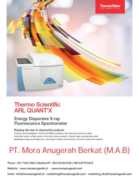 Thermo Scientific Edxrf Analyzer Pt Mora Anugerah Berkat
