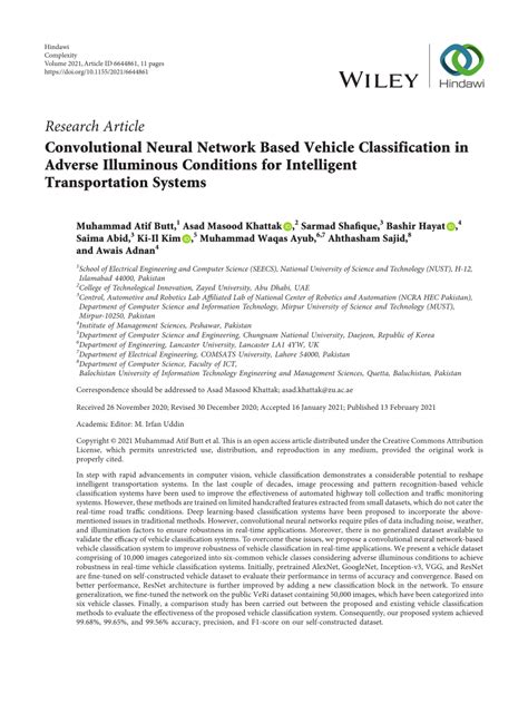Pdf Convolutional Neural Network Based Vehicle Classification In