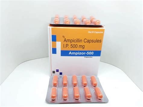Ampicillin Capsules 500 Mg At ₹ 126stripe Ampicillin Capsules In Baddi Id 26136576388