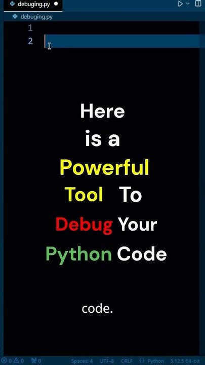 Use This Tool To Debug Python Code Pythontricks Youtube