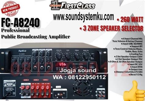 Ampli First Class 260 Watt Grosir Audio And Perlengkapan Sound System Ampli First Class 260 Watt Grosir Audio And Perlengkapan Sound System