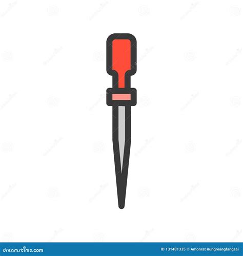 Chisel Filled Outline Icon Carpenter And Handyman Tool And Equipment