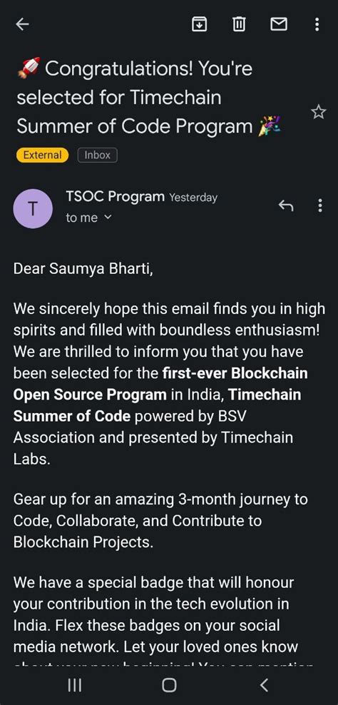 Saumya Bharti On Linkedin Blockchain Tsoc Blockchain Cryptography Bitcoin Opensource Bsv2023