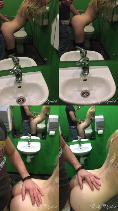 Blonde Quick Public Sex In A Cafe Toilet