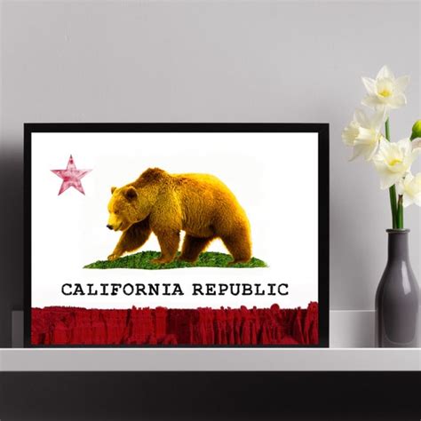 California Bear Flag Art Speculative Reconstruction Of The California
