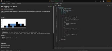 day47 of the 100daysofcoding challenge trapping rainwater amit