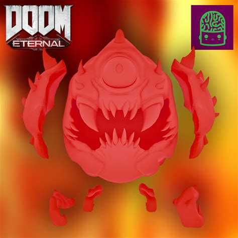 stl file doom eternal cacodemon collectible figurine high res custom