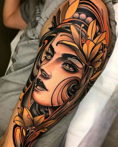 What Is A Neo Traditional Tattoo Watercolor Tattoo Design