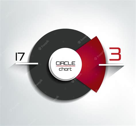 Premium Vector Round Circle Chart Graph Simply Color Editable