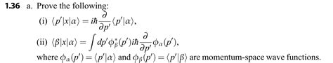 Solved a Prove the following i pxα iℏp pα Chegg com