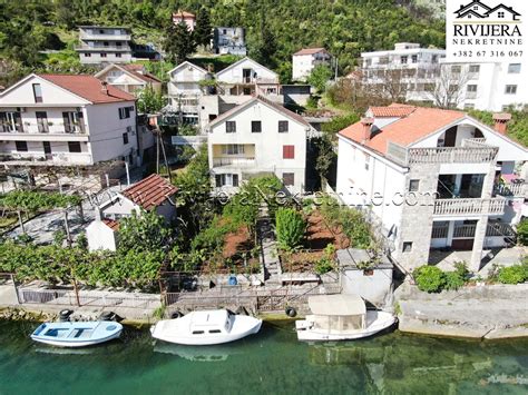 Waterfront Three Story House In Igalo Boka Bay Real Estate Rivijera