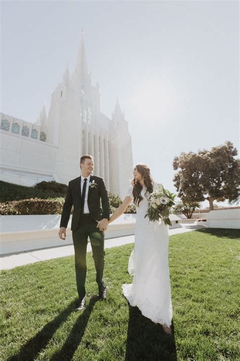 Simple San Diego Lds Temple Elopement Photography San Diego Wedding