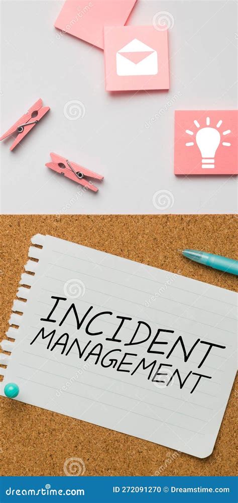 Text Showing Inspiration Incident Management Business Approach Process To Return Service To