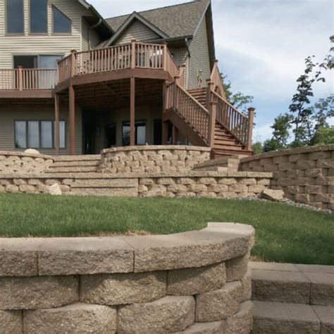 Winston Tri Split Retaining Wall System Twisted Elements