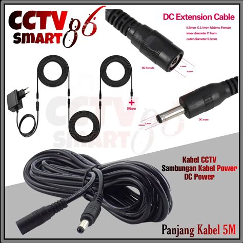 Jual Sambungan Kabel Power Cctv 5 5mm Sambungan Kabel Listrik Kabel Tembaga Shopee Indonesia