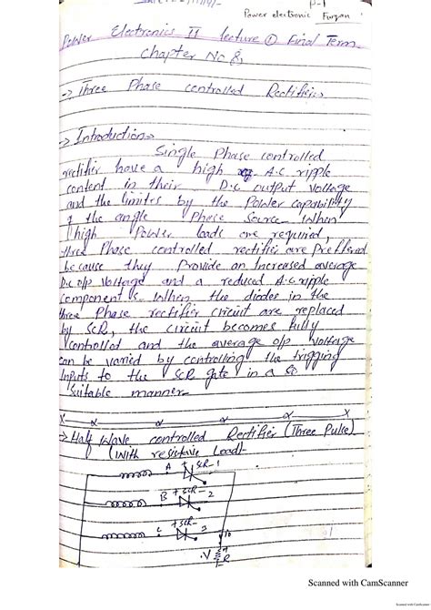SOLUTION Three Phase Controlled Rectifier With Diagram And Equation Studypool