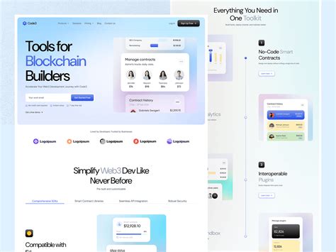 Web3 Developer Tools Website Behance