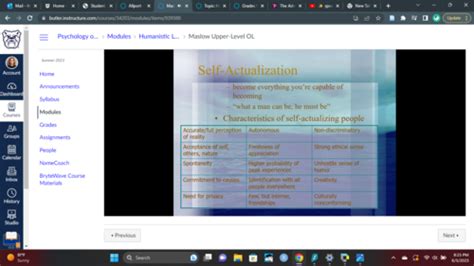 Maslow Hierarchy And Beyond Humanistic Psych Flashcards Quizlet