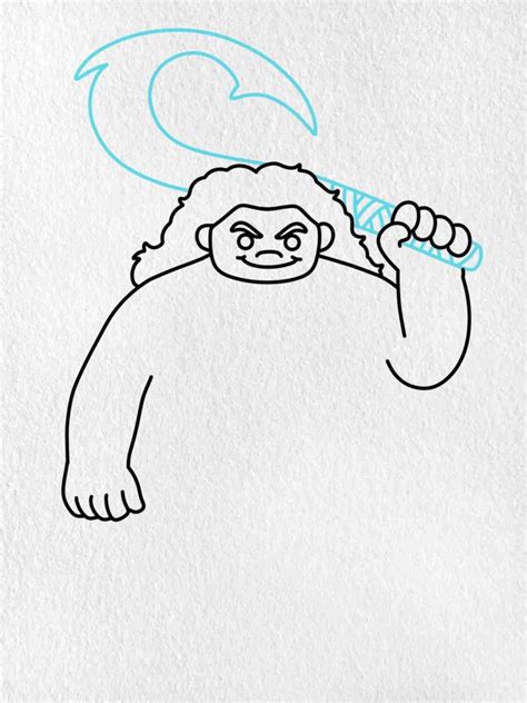 Easy Maui Drawing From Moana Helloartsy