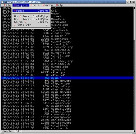 command line console text editor with windows like shortcuts ctrl