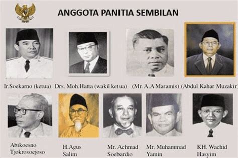 Dalam Susunan Organisasi Bpupki Siapa Saja Yang Jadi Panitia Sembilan