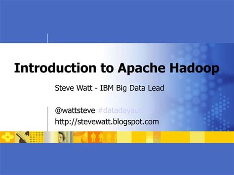 Introduction To Apache Hadoop Ppt
